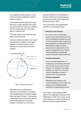 An introduction to vortex-flows and their implications on solid-liquid ...