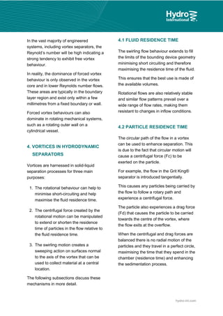 An introduction to vortex-flows and their implications on solid-liquid ...