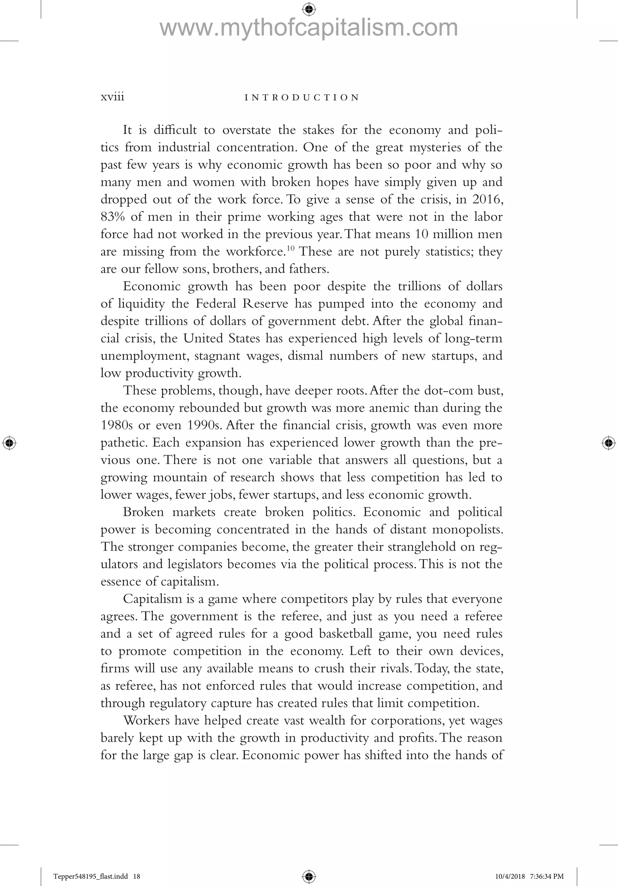 The Myth of Capitalism Book - Introduction | PDF