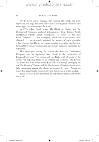Myth of Capitalism - Introduction | PDF