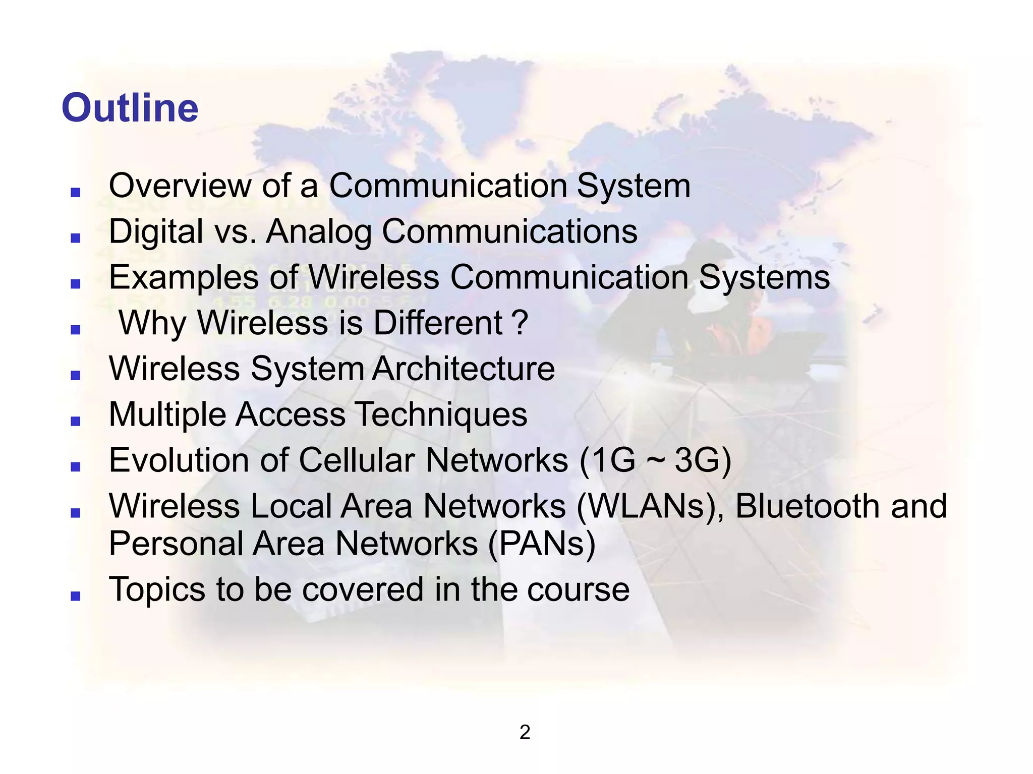 Introduction wireless communication network | PPTX