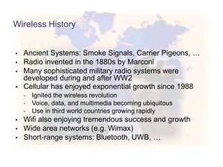 Introduction wireless communication network | PPTX