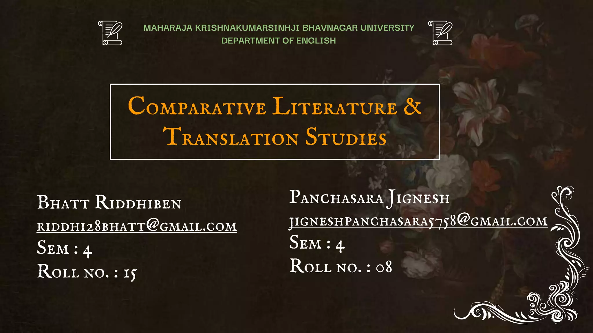 Introduction : What is comparative literature today - | PPT