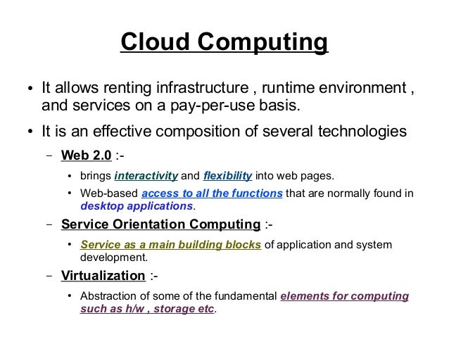 Introduction of Cloud Computing