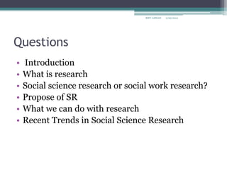social science research methodology 1 | PPTX