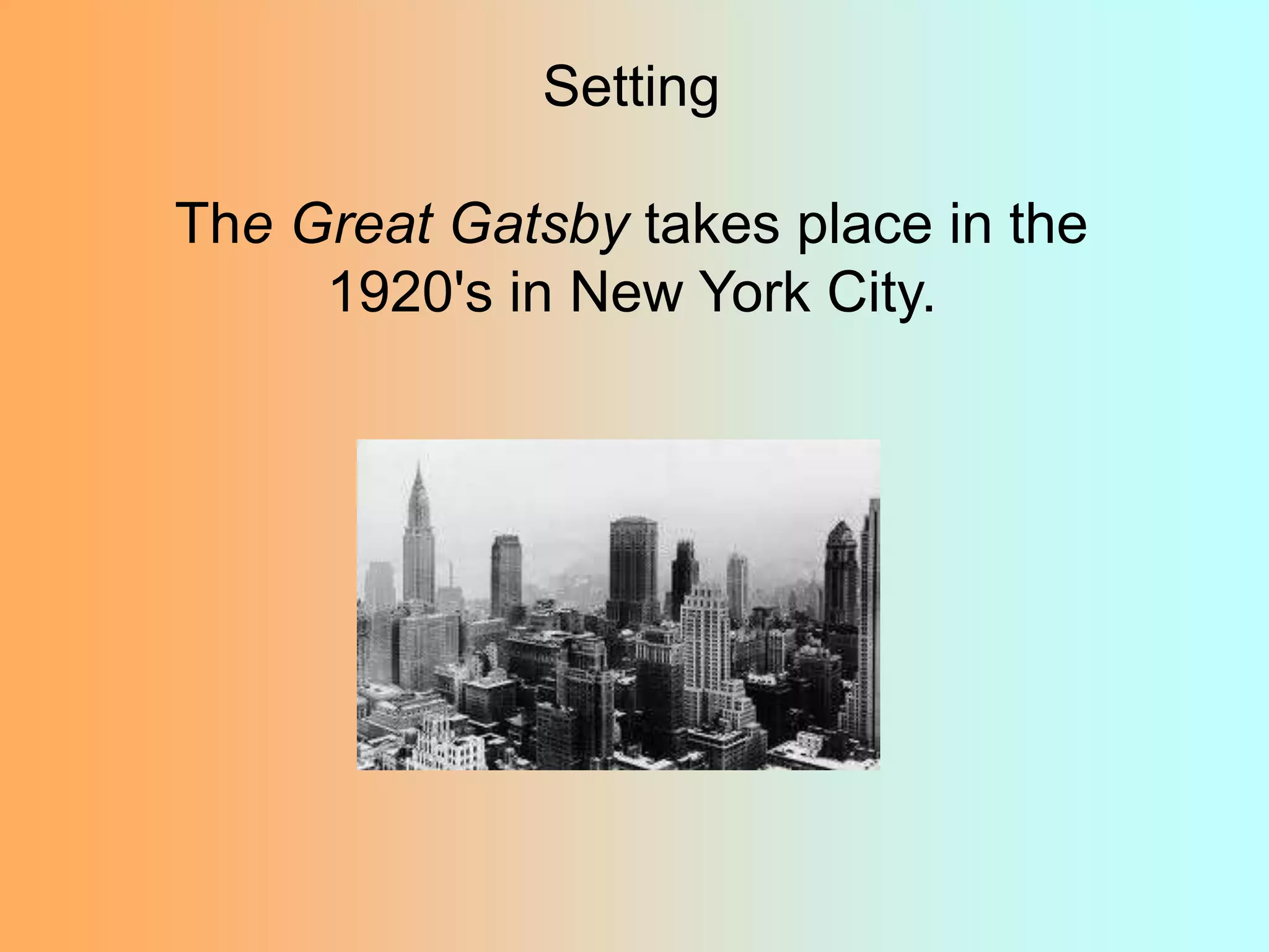 The Great Gatsby Introduction - Cornell Notes | PPTX