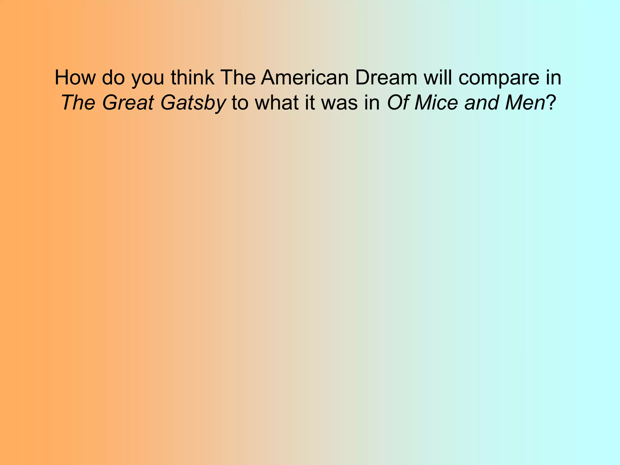 The Great Gatsby Introduction - Cornell Notes | PPTX