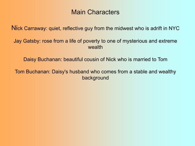 The Great Gatsby Introduction - Cornell Notes | PPT