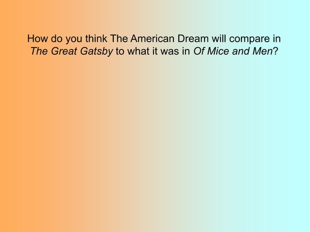 The Great Gatsby Introduction - Cornell Notes | PPTX