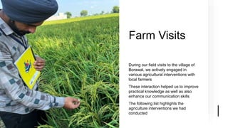 RAWE( Rural Agriculture Work Experience ) report presentation | PPTX