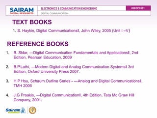 introduction to digital communication and its fundamentals | PPTX