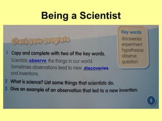 Introduction 1 being a scientist | PPT