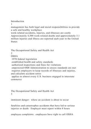 Introduction1management has both legal and moral responsibil.docx