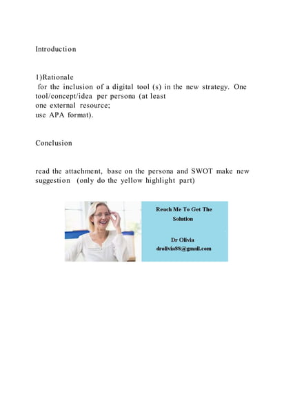 Introduction1)Rationale for the inclusion of a digital tool | DOCX