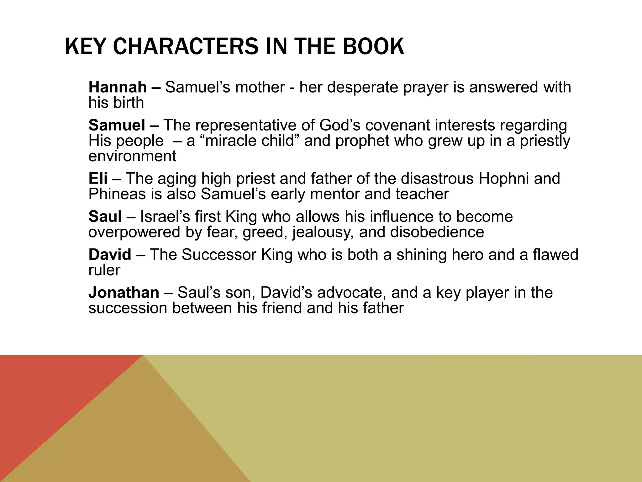 Introduction – 1 samuel | PPTX
