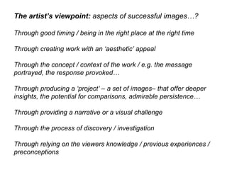 Introduction to GCSE and AS Level Photography | PPT