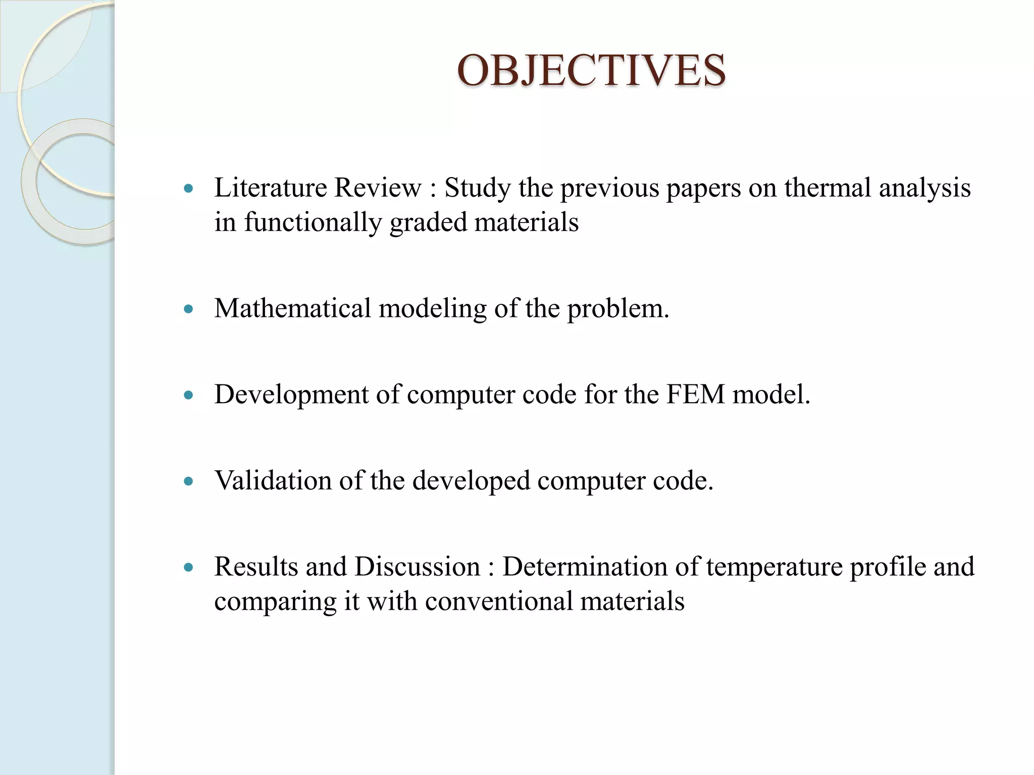 Thermal analysis of FGM plates using FEM method | PPTX