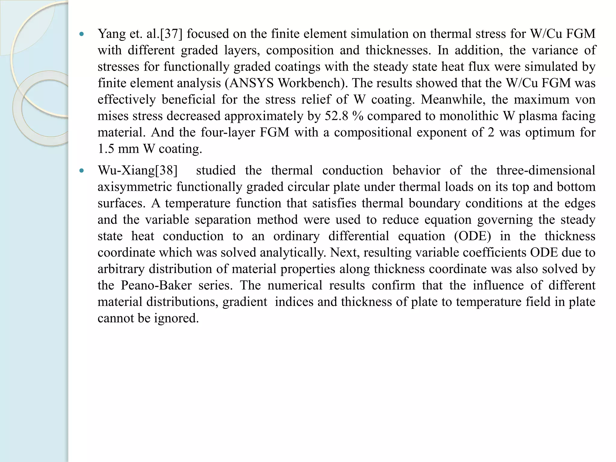 Thermal analysis of FGM plates using FEM method | PPTX