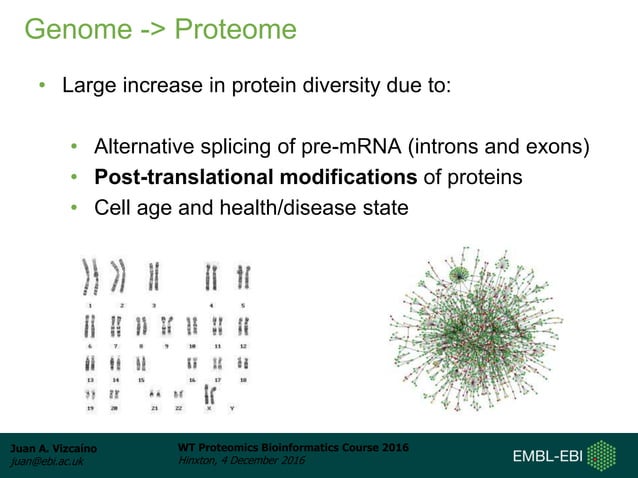 Introduction To The Proteomics Bioinformatics Course 2016