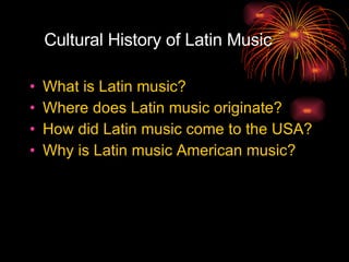 Introduction to Latin Music | PPT