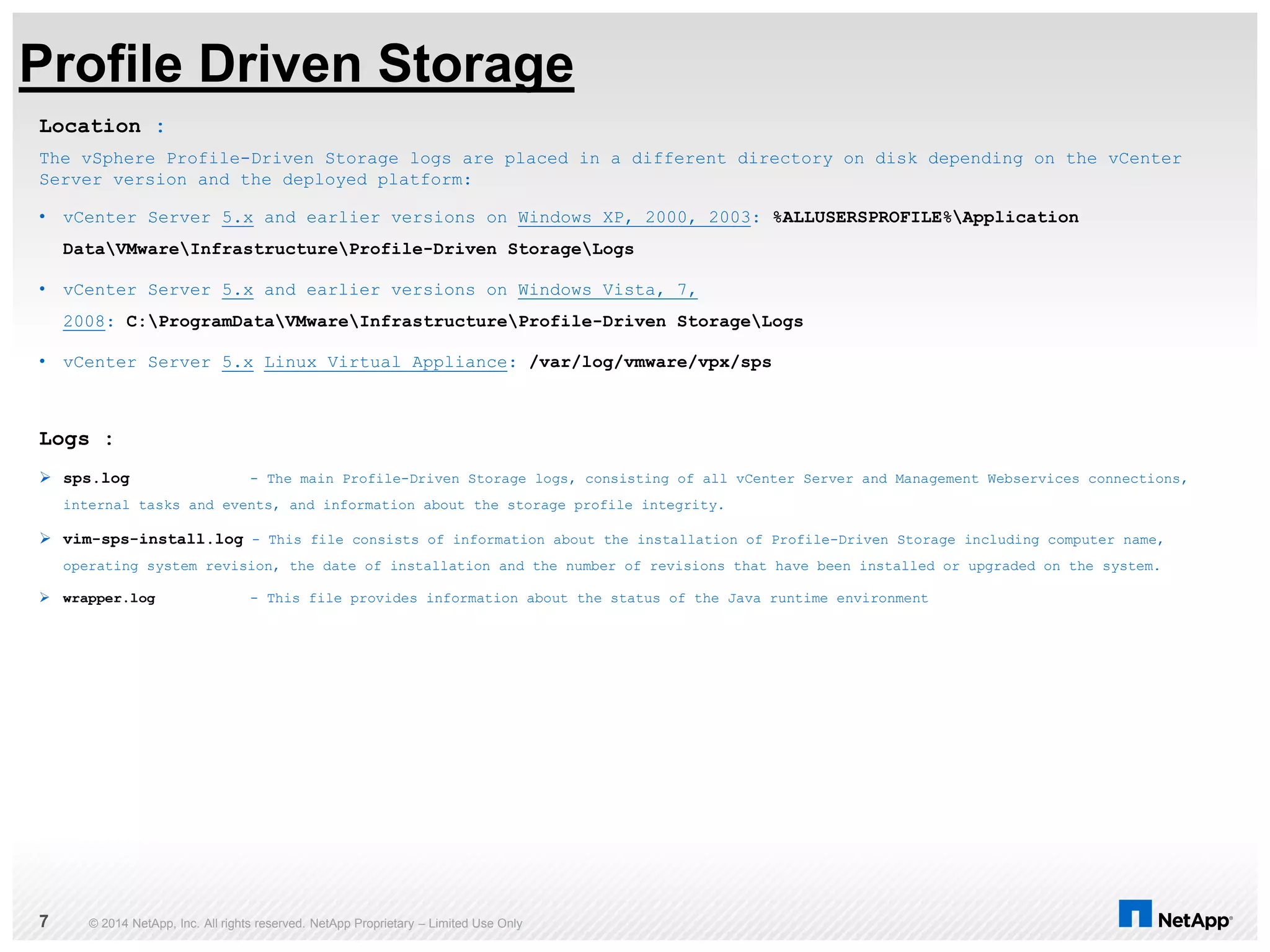 Introduction to vSphere logs | PPTX