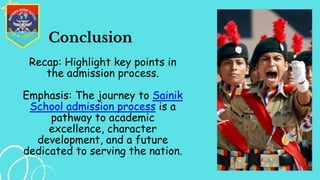 Step-by-Step Mathura Sainik School Admission | PPTX