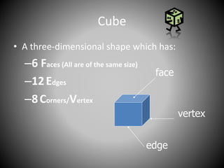 Introduction 3D shapes | PPTX