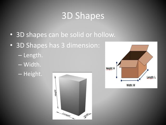 Introduction 3D shapes | PPTX