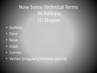 Introduction 3D shapes | PPTX