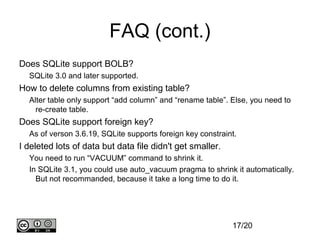 Introduction4 SQLite | PPT