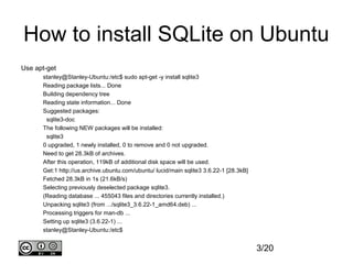 Introduction4 SQLite | PPT