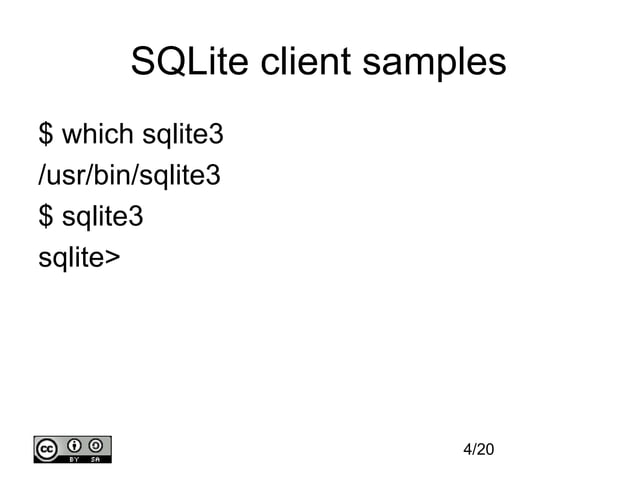 Introduction4 SQLite | PPT