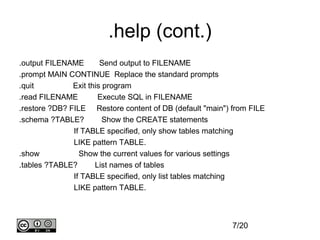 Introduction4 SQLite | PPT