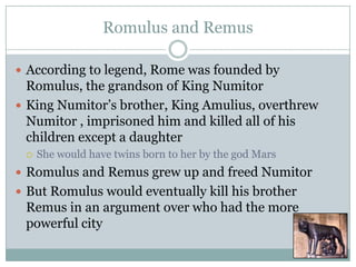 Overview of Roman History | PPTX