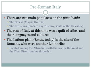Overview of Roman History | PPTX
