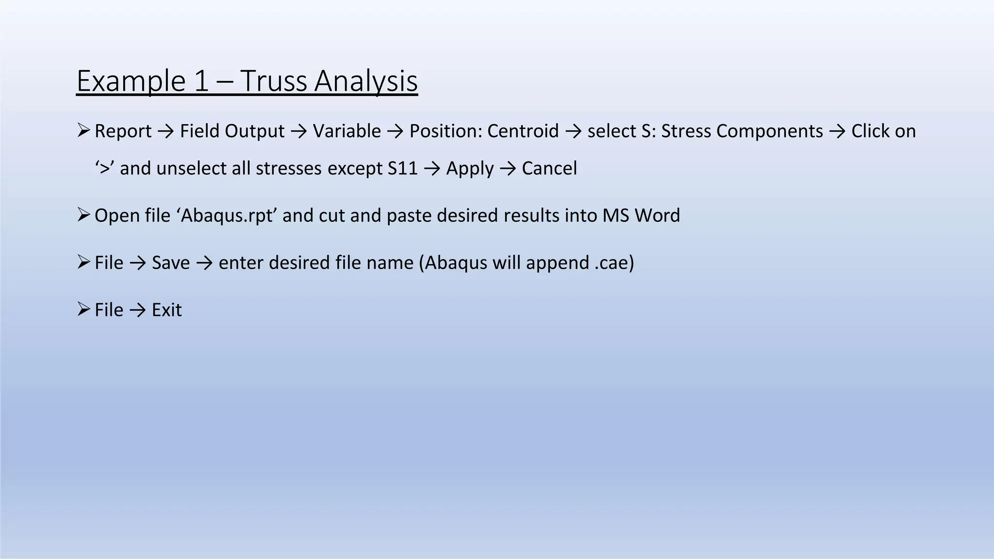 introduction to abaqus and analysis of plane truss | PPTX