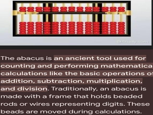 INTRODUCTION ABOUT ABACUS PPT For Early Years | PDF