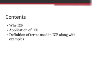 Introduction about ICF | PDF