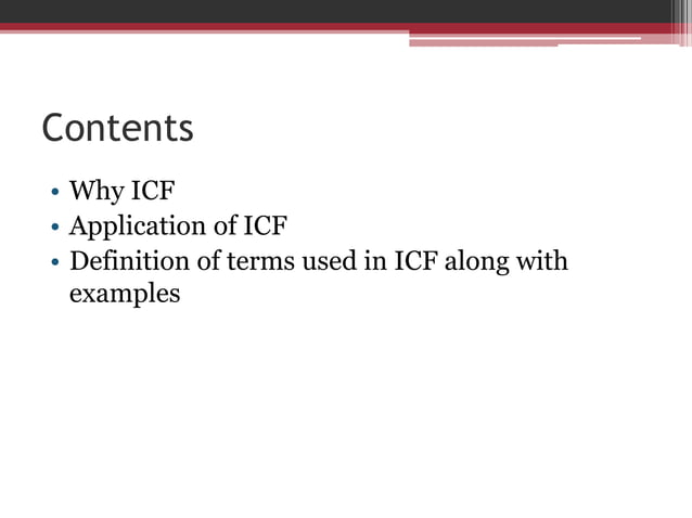 Introduction about ICF | PDF