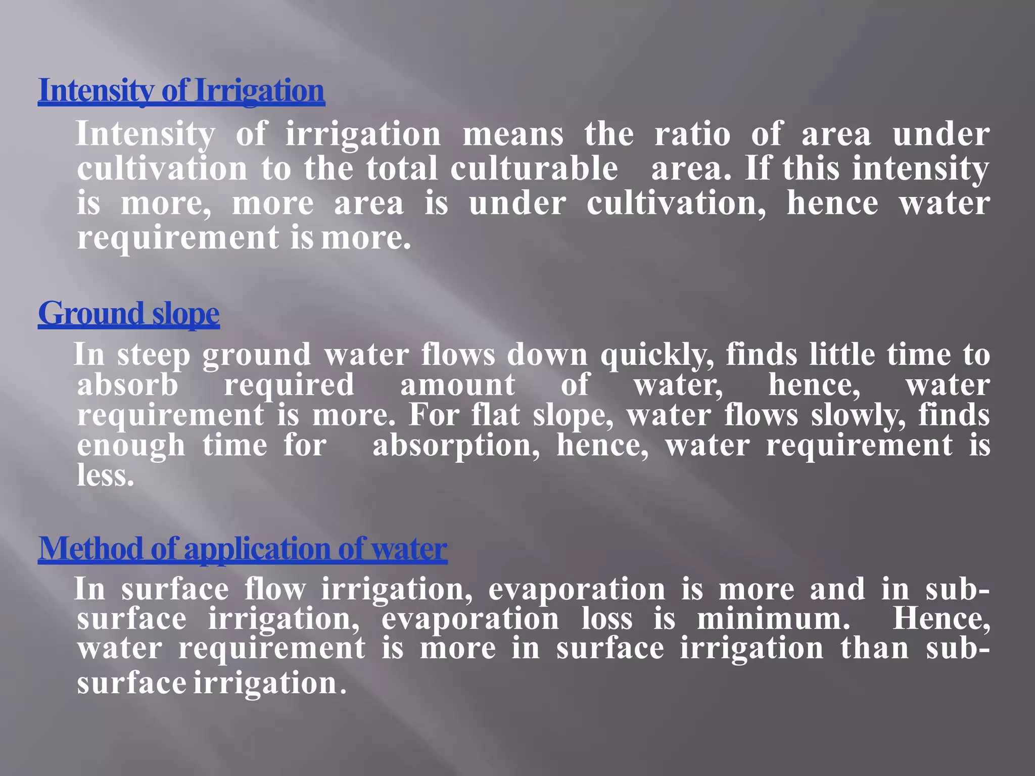 Introduction about Irrigation BY SITARAM SAINI | PPT