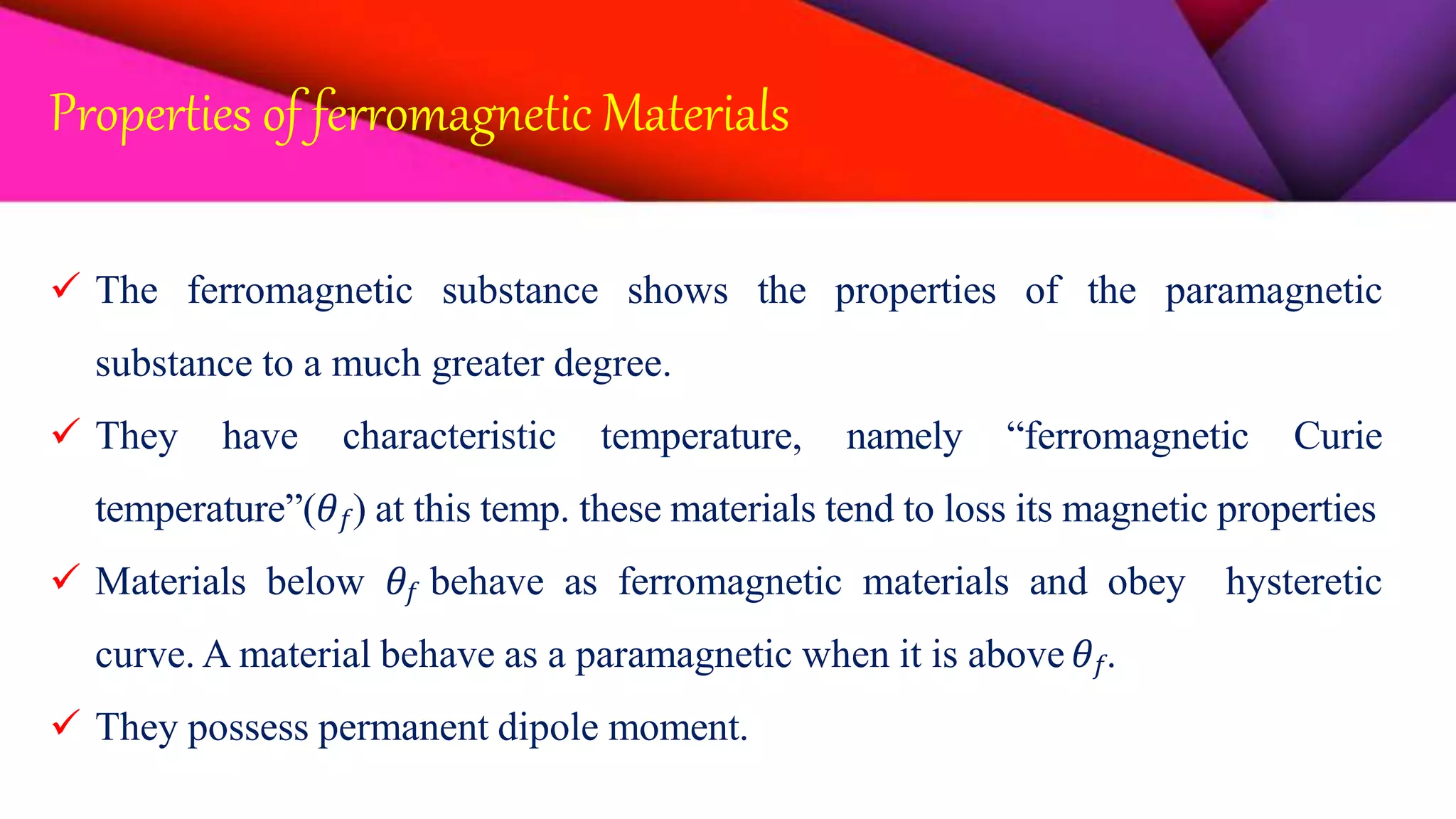 Introduction about magnetic material and its properties | PPTX