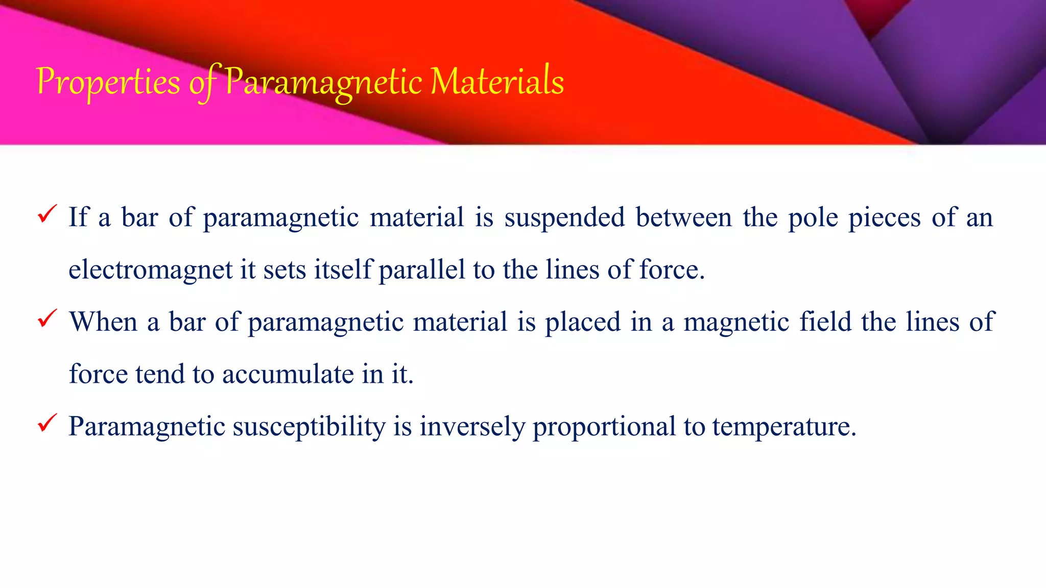 Introduction about magnetic material and its properties | PPTX