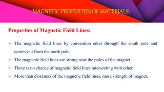 Introduction about magnetic material and its properties | PPTX