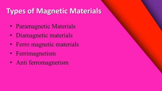 Introduction about magnetic material and its properties | PPTX