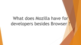 Introduction about mozilla | PPT