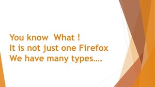 Introduction about mozilla | PPT