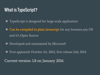 Introduction about type script | PPT