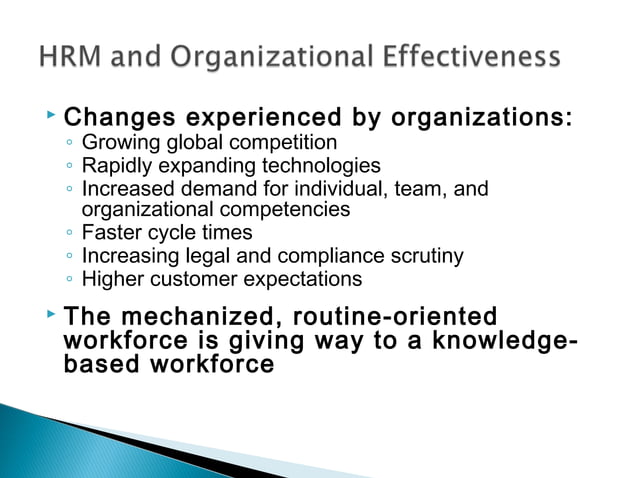 Introduction & a brief history of hrm | PPT | Human Resources | Business