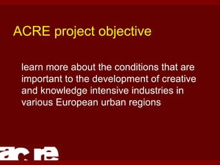 Introduction ACRE | PPT