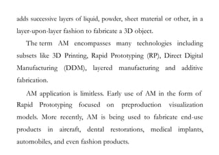 Introduction, Additive Manufacturing, Accidents.pptx
